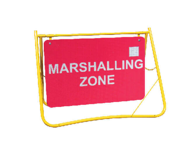 Swing Stand Sign - Marshalling Zone 900 x 600mm | Jaybro