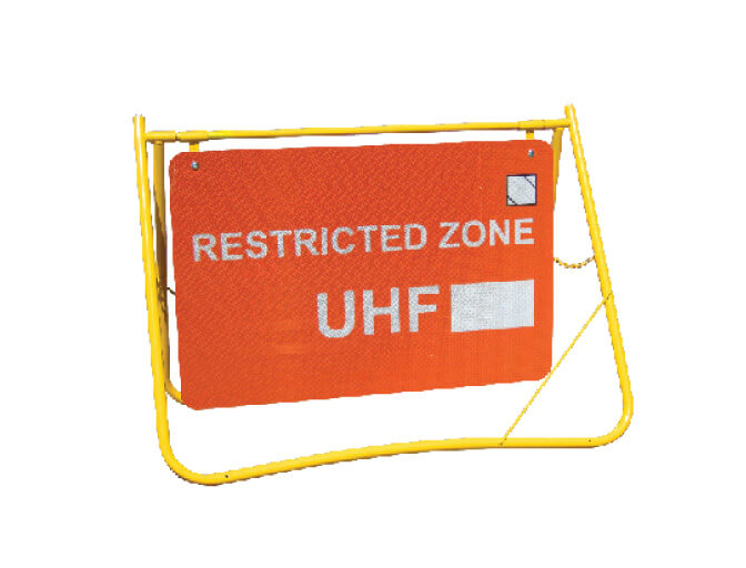 Swing Stand Sign - Restricted Zone 900 x 600mm | Jaybro