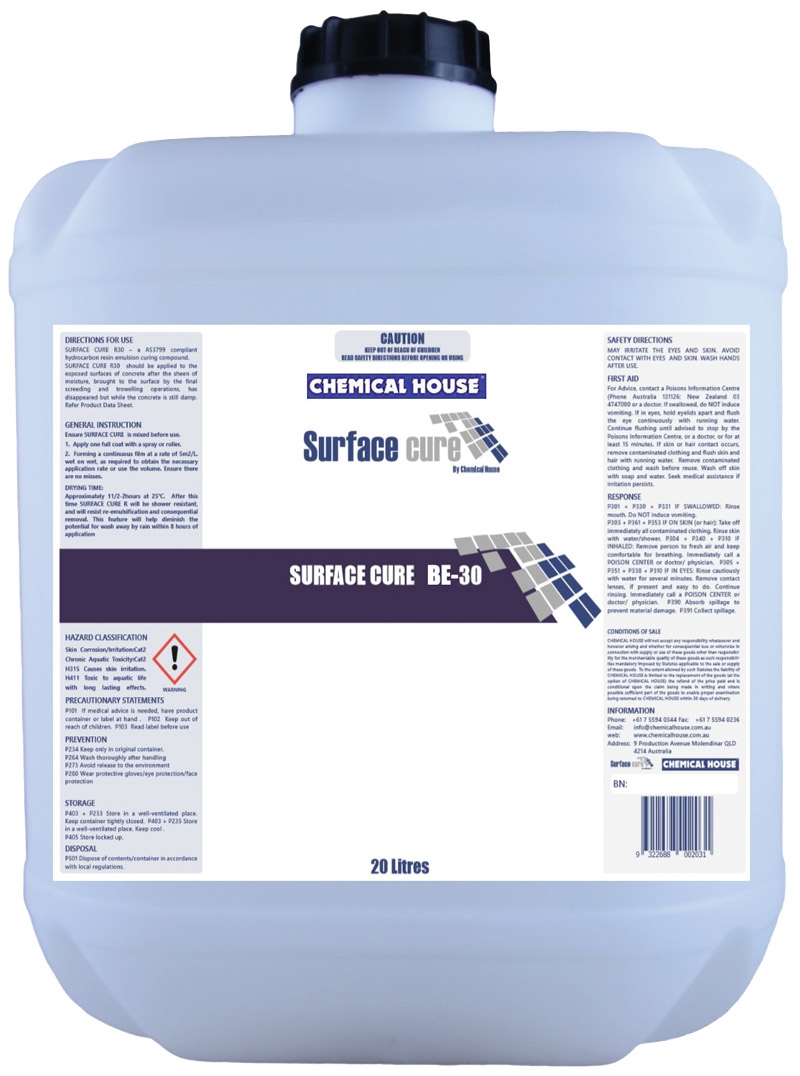 Surface Cure Be Bitumen Emulsion Curing Compound 20L | Jaybro