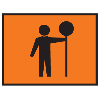 Boxed Edge Sign - Traffic Controller 900 x 600mm | Jaybro