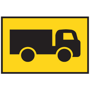 Boxed Edge Road Sign - Truck 600 x 900mm | Jaybro