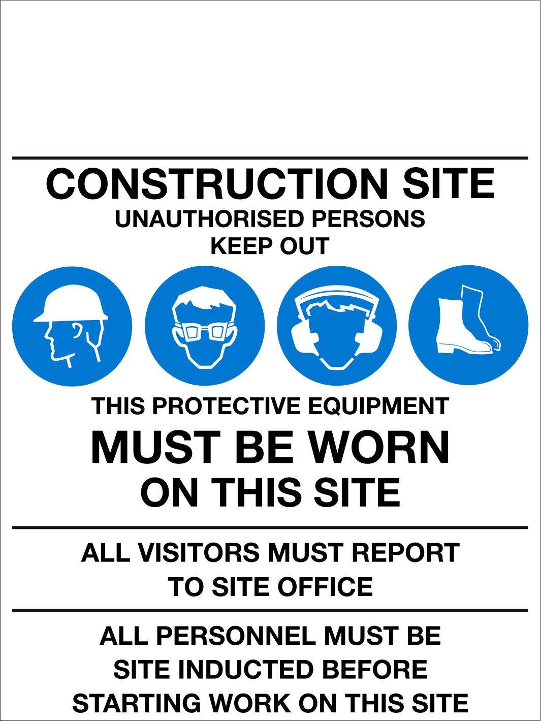 Mega Multi Sign 900mm x 1200mm - Custom | Jaybro