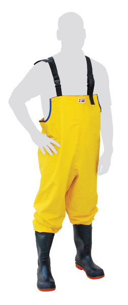 Hi-Vis Wader - with Steel Toe PVC Size 11. | Jaybro