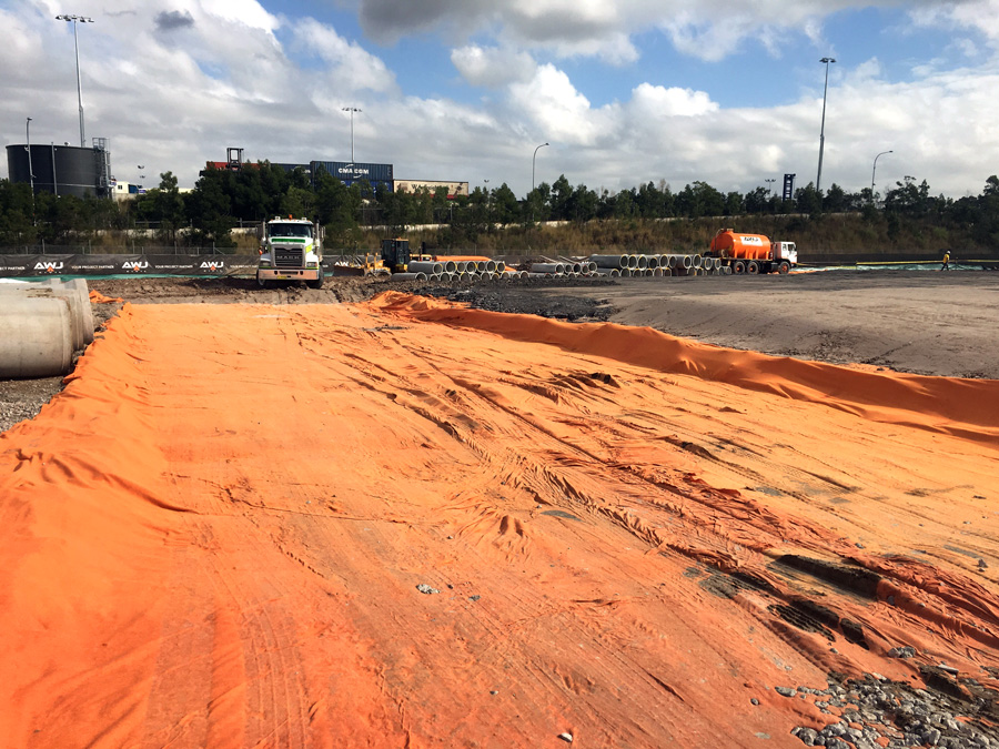 mastaTEX Orange Hi-vis Geotextile for AWJ Civil | Jaybro - Blog