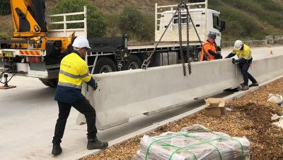 Deltabloc Precast Concrete Barriers at Gasworks Remediation Project ...
